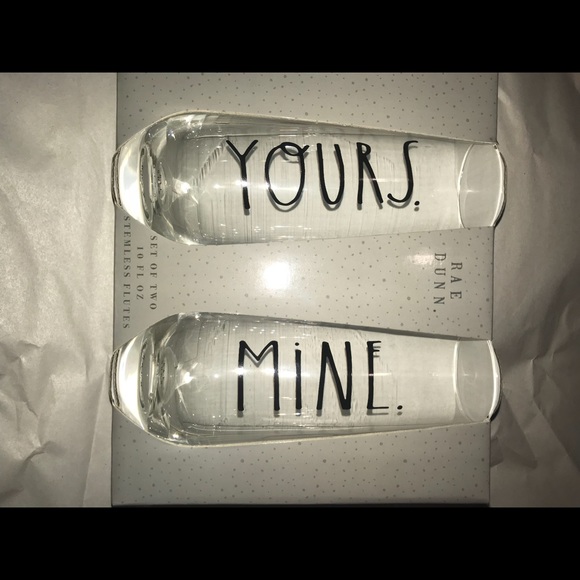 Other | Rae Dunn Yours And Mine Glass Set | Poshmark